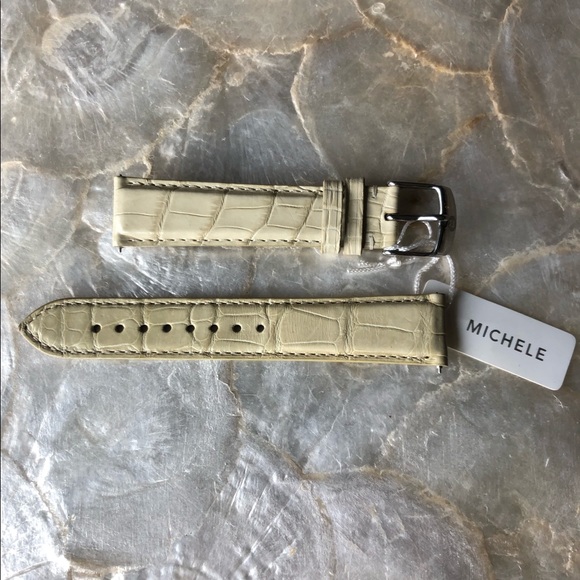 Michele | Accessories | Michele Bone 8mm Alligator Band | Poshmark